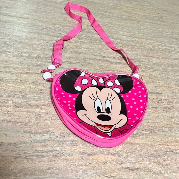 Disney | Accessories | Disneys Minnie Mouse Heart Shaped Bag | Poshmark
